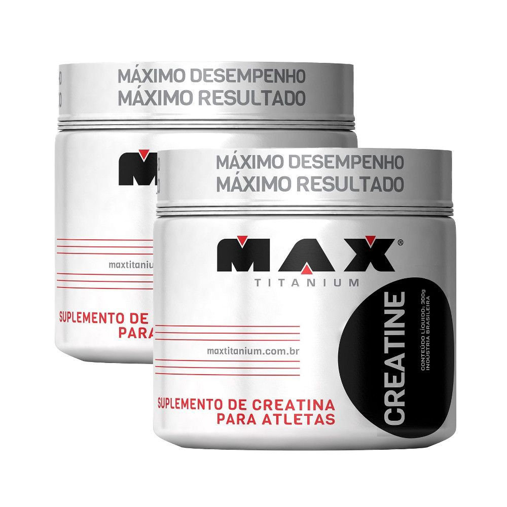 Kit 2x Creatina Monohidratada 300g Max Titanium Submarino